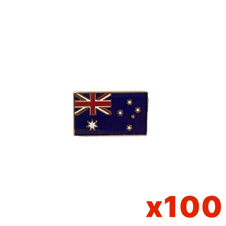 Australian Flag Badge (Rectangular) - Pack of 100 - Official Australian ...