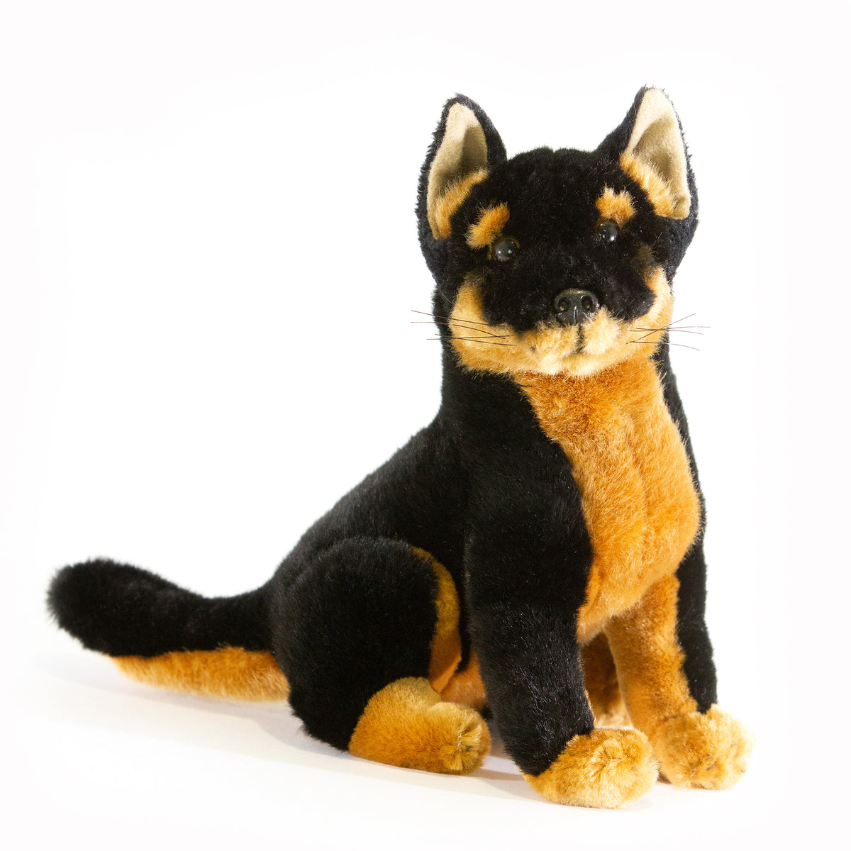 Black Dingo Soft Plush Toy (Sitting, 18cm) - Native Australian Animal ...